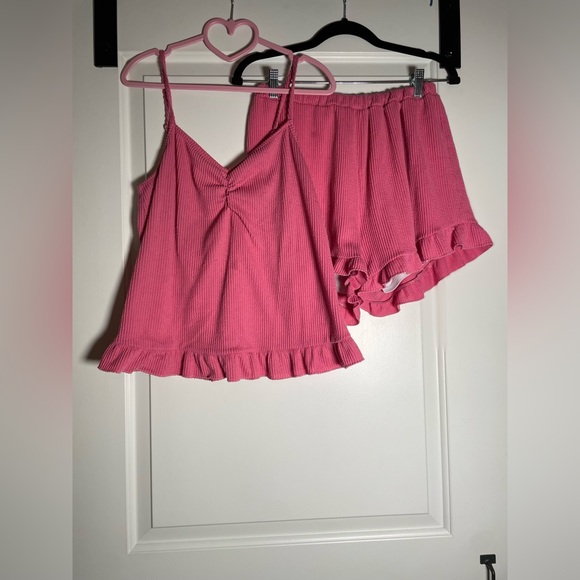 white birch | Other | White Birch Pink Frilly Matching Set | Poshmark